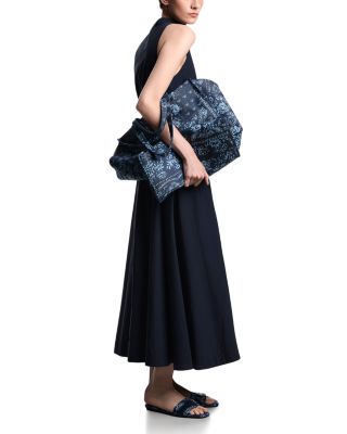 Click here for Emporio Armani Poplin Button Front Sleeveless Dres... prices