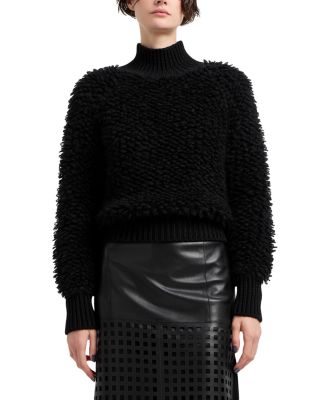 Click here for Emporio Armani Mock Neck Boucle Sweater prices