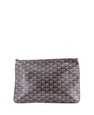 Click here for Pre-Owned Goyard Mm Senat Zip Pouch Coated Canvas prices