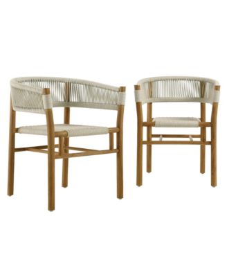 Click here for Modway Vienna Outdoor Patio Teak and Rope Curved-B... prices