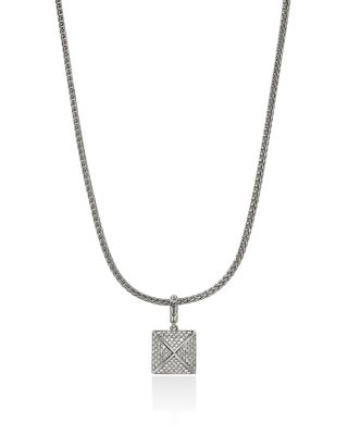 Click here for John Hardy Sterling Silver Icon Diamond Pyramid Cl... prices