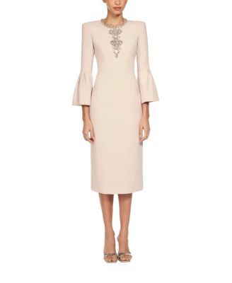Click here for Jenny Packham Margoni Bell-sleeve embellished midi... prices