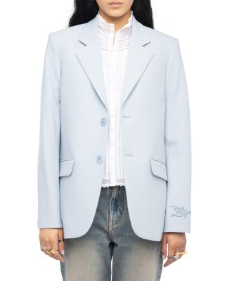 Click here for Zadig & Voltaire Vanille Notched Collar Blazer prices