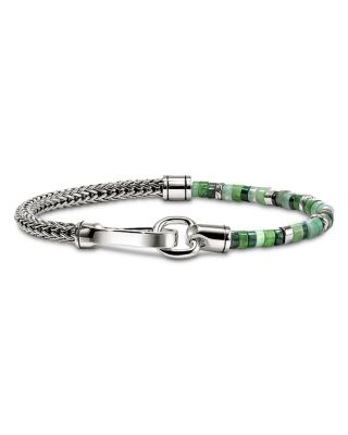 Click here for John Hardy Sterling Silver Heishi Green Multi Ston... prices
