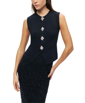 Click here for Nocturne Embellished Sleeveless Knit Top prices
