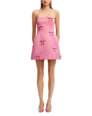 Click here for Leo Lin Roselle Bow Mini Dress prices