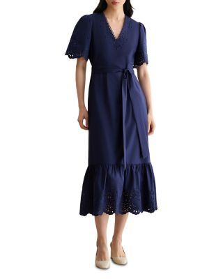 Click here for Hobbs London Meghan Tie Waist Dress prices