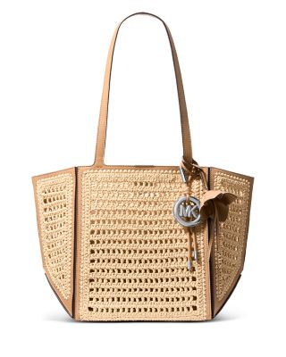 Click here for Michael Kors Jordi Crochet Straw Tote Bag prices