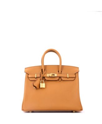Click here for Pre-Owned HERMES Birkin 25 Handbag Brown Swift wit... prices