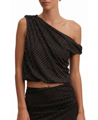 Click here for Ever New Womens Mila Tipped Shoulder Drape Top prices