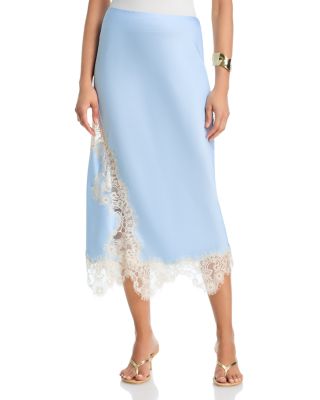Click here for Aqua Lace Inset Slip Skirt - Exclusive prices