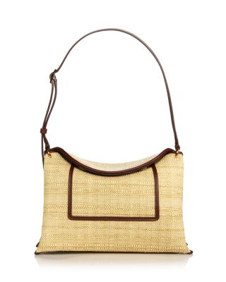 Click here for Wandler Penelope Mini Raffia Slouch Crossbody Bag prices