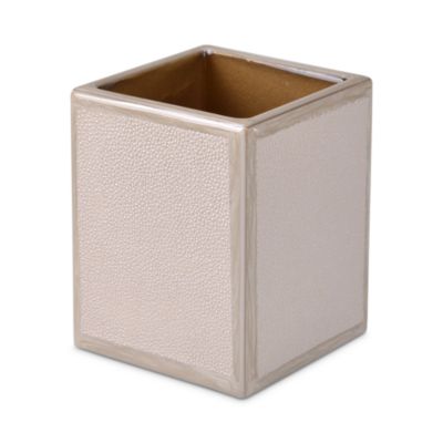 Click here for Mike and Ally Faux Shagreen Putty Brush Holder prices