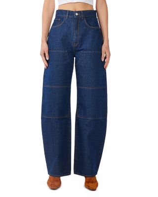 Click here for Triarchy Gerri High Rise Barrel Jeans in Classic R... prices