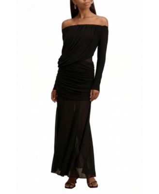 Click here for Ever New Womens Belinda Bardot Draped Maxi prices