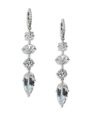 Click here for Nadri Lucia Mixed Cz Linear Earrings  2.25L prices