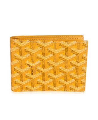 Click here for Pre-Owned Goyard Yellow Goyardine Victoire Wallet... prices
