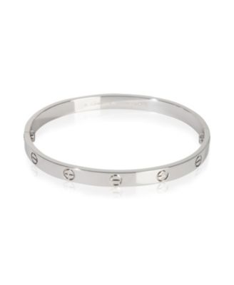 Click here for Pre-Owned Cartier Love 18k White Gold Bracelet prices