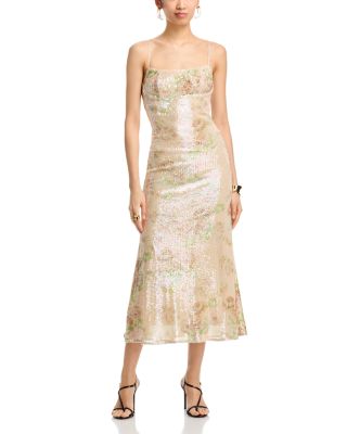 Click here for Bardot Adoni Sequin Mesh Midi Dress prices
