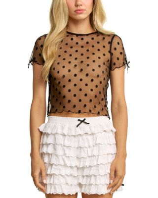 Click here for Elevator Disco Mood Swings Lace Top prices
