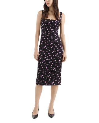 Click here for Dolce & Gabbana Silk Blend Carnations Print Sheath... prices
