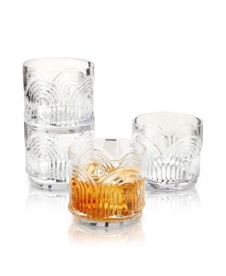 Click here for Viski Beau Crystal Lowball Tumblers  Set of 4 prices