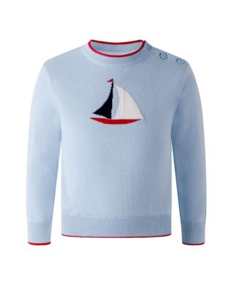 Click here for Rachel Riley Boys Sailboat Intarsia Sweater - Litt... prices