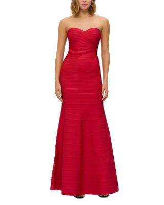 Click here for Herve Leger The Sara Strapless Gown prices