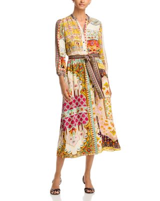 Click here for Elie Tahari The Mila Baroque Print Dress prices
