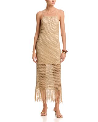 Click here for Aqua Shine Crochet Maxi Dress - Exclusive prices