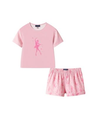Click here for Andy & Evan Girls Tee & Short Pajama Set - Little... prices