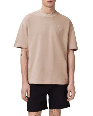 Click here for Allsaints Haven Cotton Logo Embroidered Tee prices