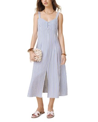 Click here for Splendid Madelyn Striped Midi Dress prices