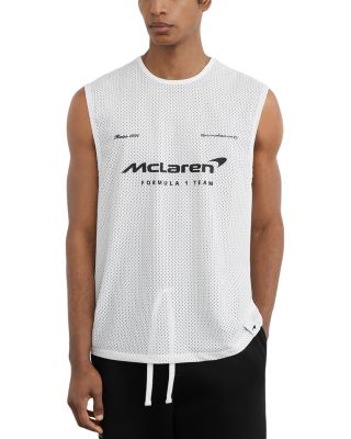 Click here for Reiss x McLaren Sleeveless T Shirt prices