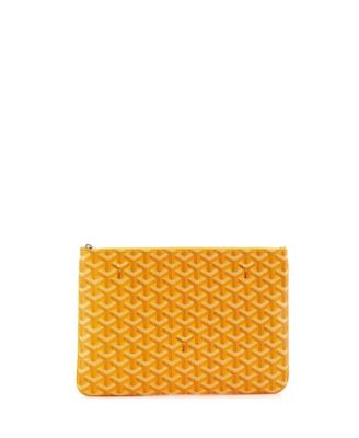 Click here for Pre-Owned Goyard Mm Senat Zip Pouch Coated Canvas prices