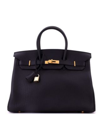Click here for Pre-Owned HERMES Birkin 35 Handbag Black Togo with... prices