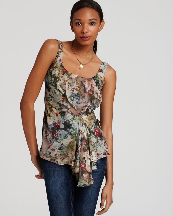 Bailey 44 Tank - Floral Print Knot | Bloomingdale's