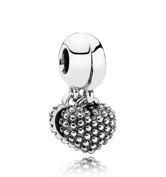 Pandora Moments Collection Sterling Silver & Enamel Piece of My Heart ...