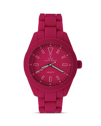ToyWatch Toy Watch Velvety Pink Watch, 41mm | Bloomingdale's