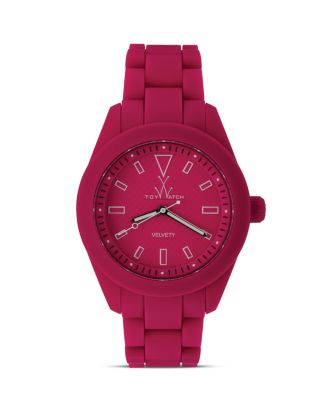 ToyWatch Toy Watch Velvety Pink Watch, 41mm | Bloomingdale's