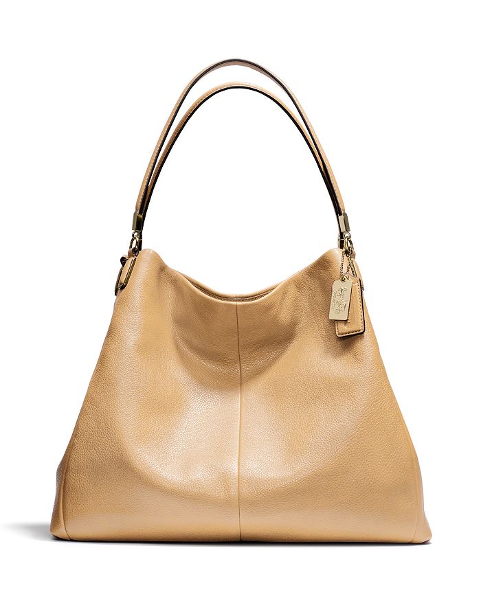 COACH Madison Pebbled Leather Phoebe Shoulder Bag | Bloomingdale's