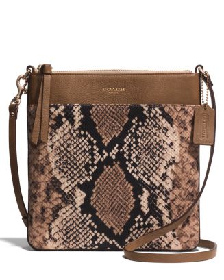 COACH Madison North/South Swingpack in Python Printed Fabric ...