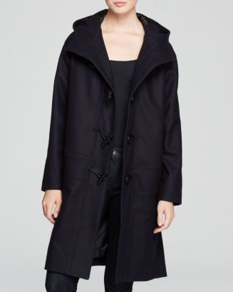 DKNY Hooded Toggle Closure Coat | Bloomingdale's