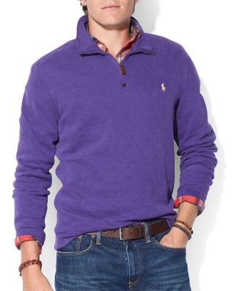 Polo Ralph Lauren French-Rib Half-Zip Pullover | Bloomingdale's
