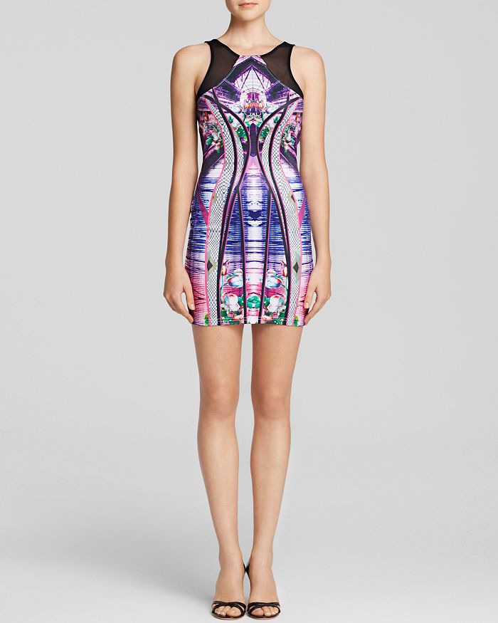WOW Couture Dress - Printed Mesh | Bloomingdale's