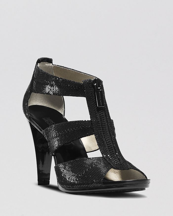 Michael Kors Open Toe Platform Evening Sandals Berkley High Heel