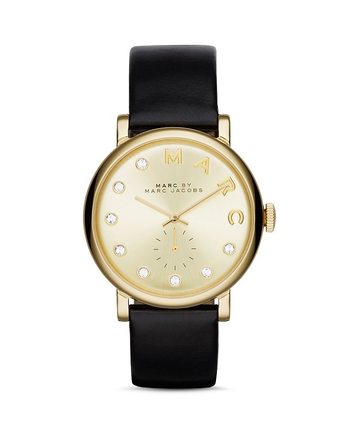 MARC JACOBS MARC BY Leather Baker Dexter Watch, 36mm | Bloomingdale's