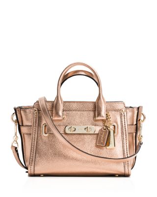 COACH Swagger 20 in Metallic Pebble Leather | Bloomingdale's