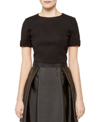 Ted Baker Gayl Bow Detail Crop Top | Bloomingdale's