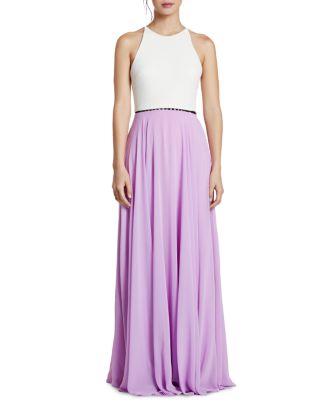 HALSTON HERITAGE HALSTON Color Block Gown | Bloomingdale's